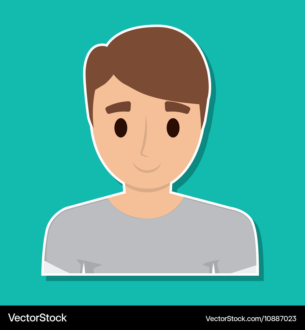 Man cartoon person design Royalty Free Vector Image