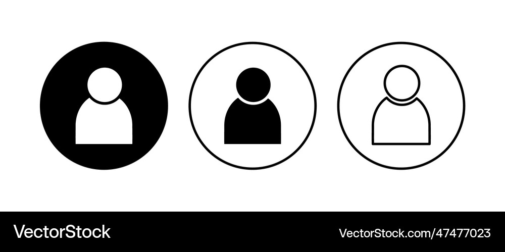 People icon set person icon user icon Royalty Free Vector