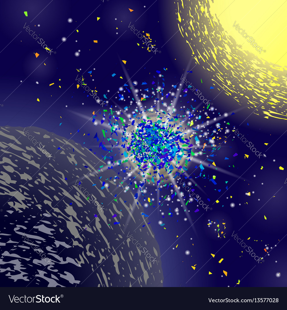 Big flash explosion Royalty Free Vector Image - VectorStock