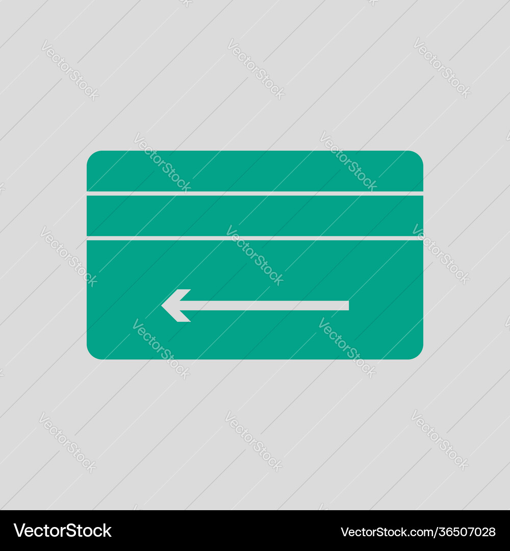 Cash back credit card icon Royalty Free Vector Image