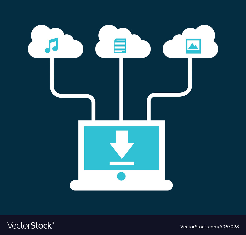 Cloud computing Royalty Free Vector Image - VectorStock
