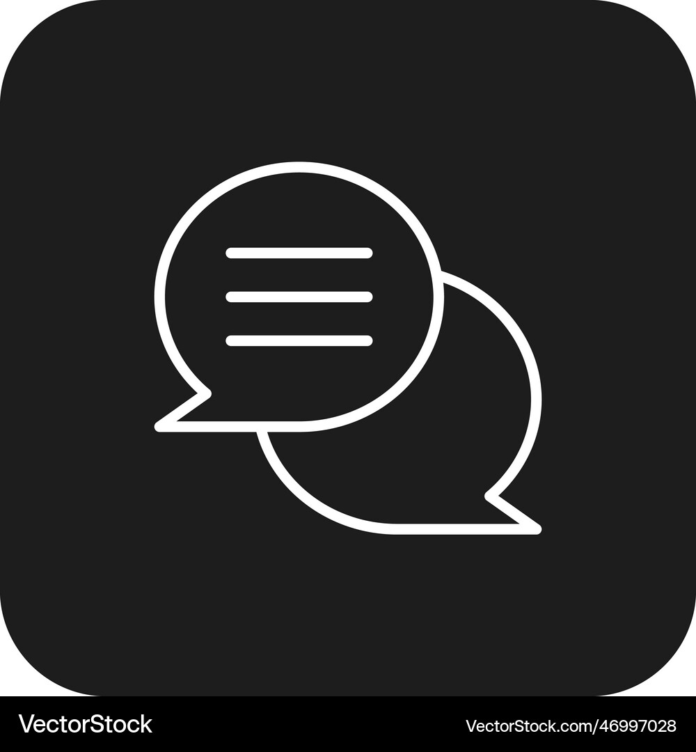 Communication marketing icon with black filled Vector Image