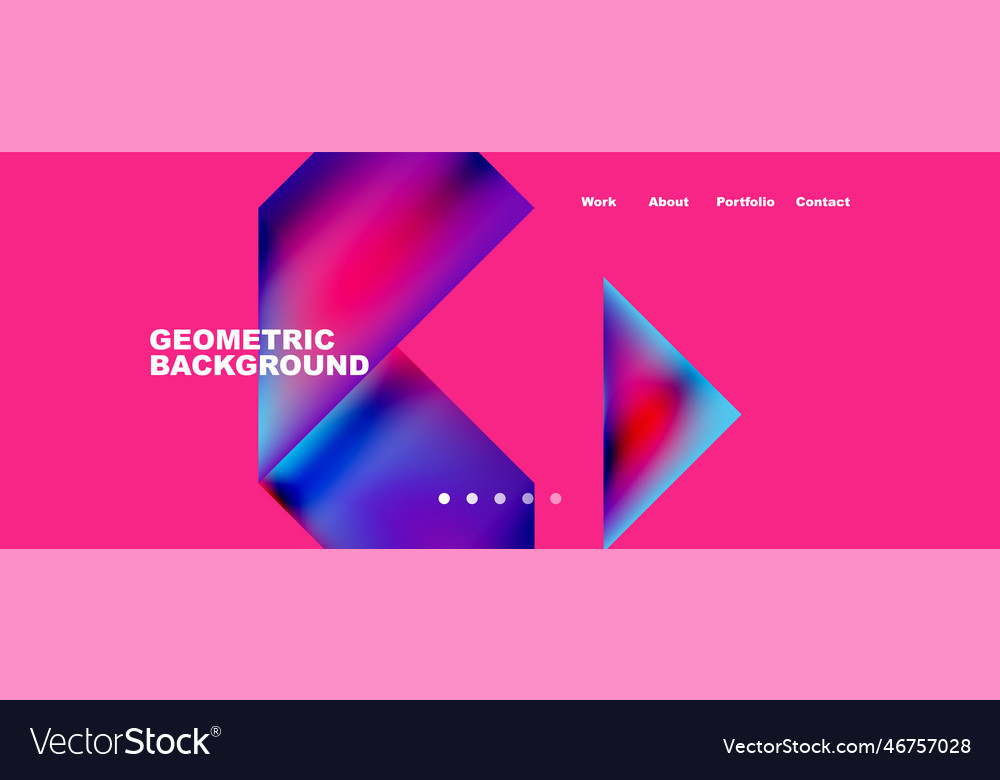 Dynamic lines triangles rectangles geometric Vector Image