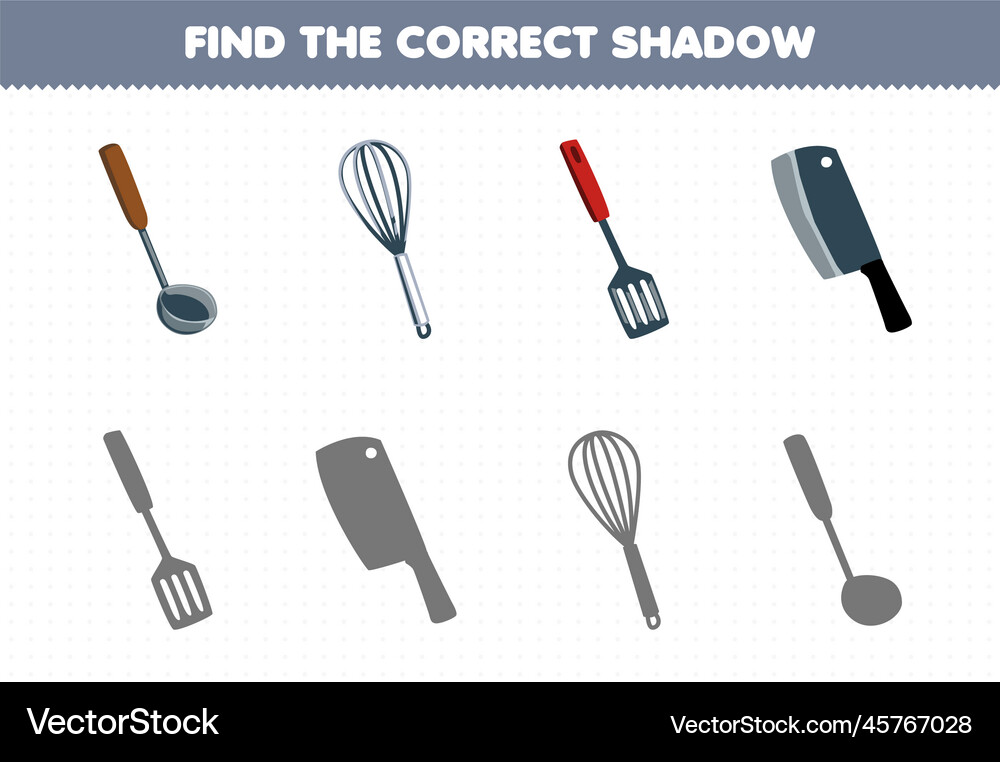 Education game for children find the correct Vector Image