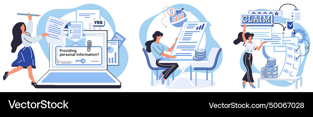 Income reporting effective finance management Vector Image