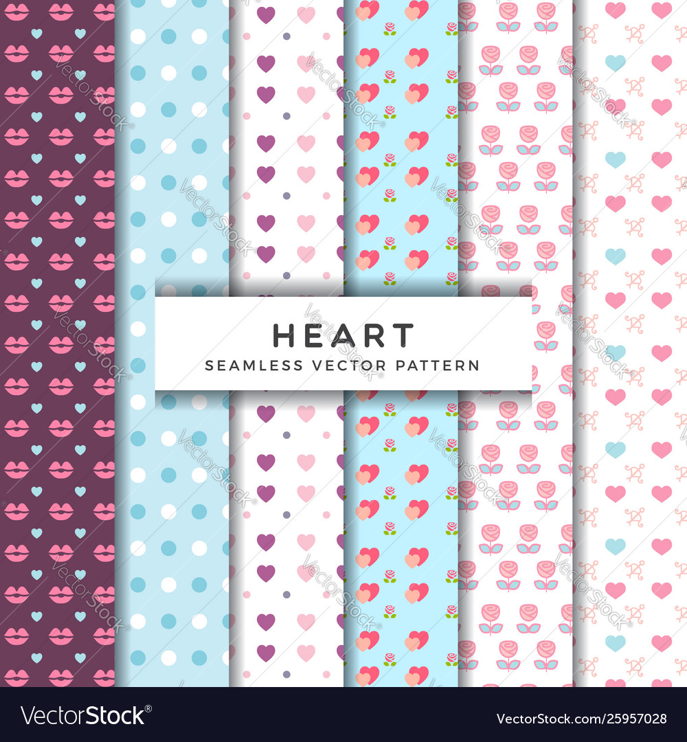 Love seamless pattern Royalty Free Vector Image
