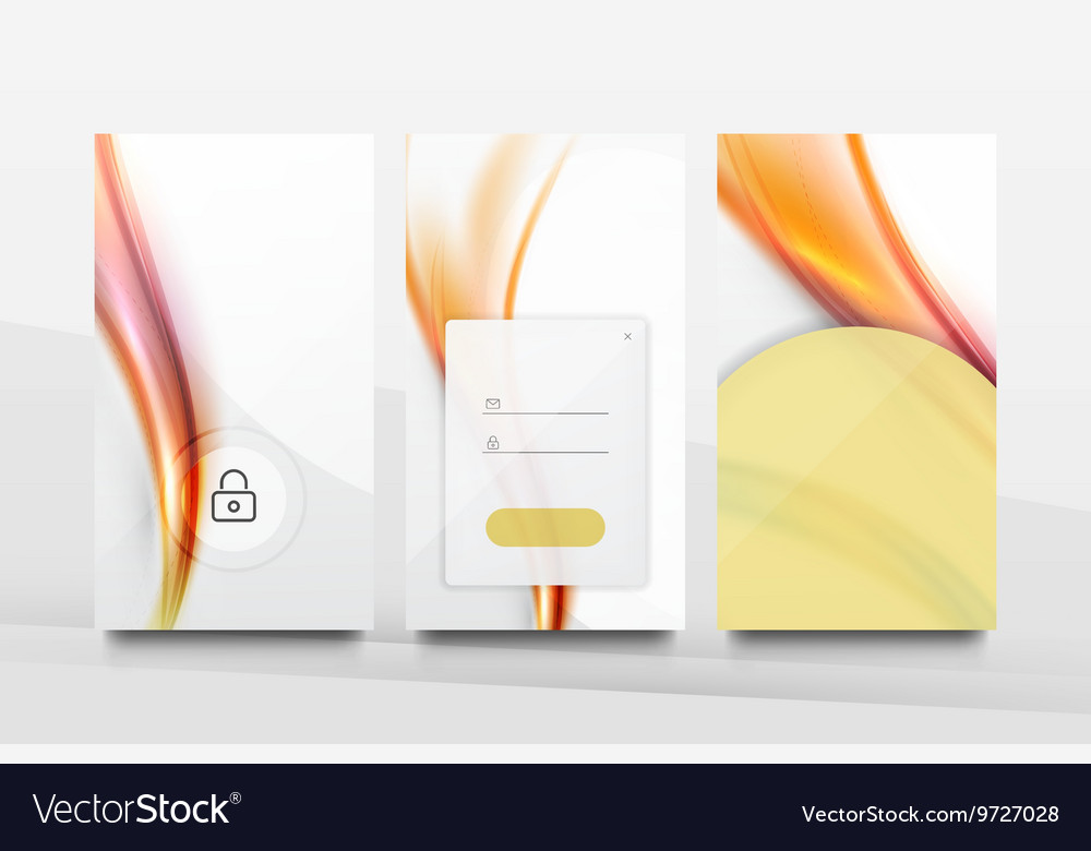 Mobile application interface background design Vector Image