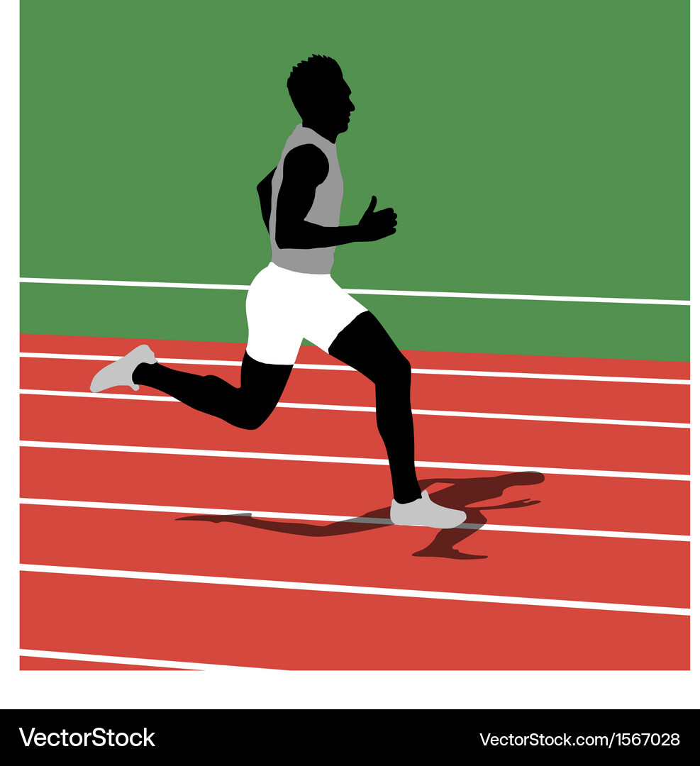 Running Silhouettes Royalty Free Vector Image Vectorstock Runner