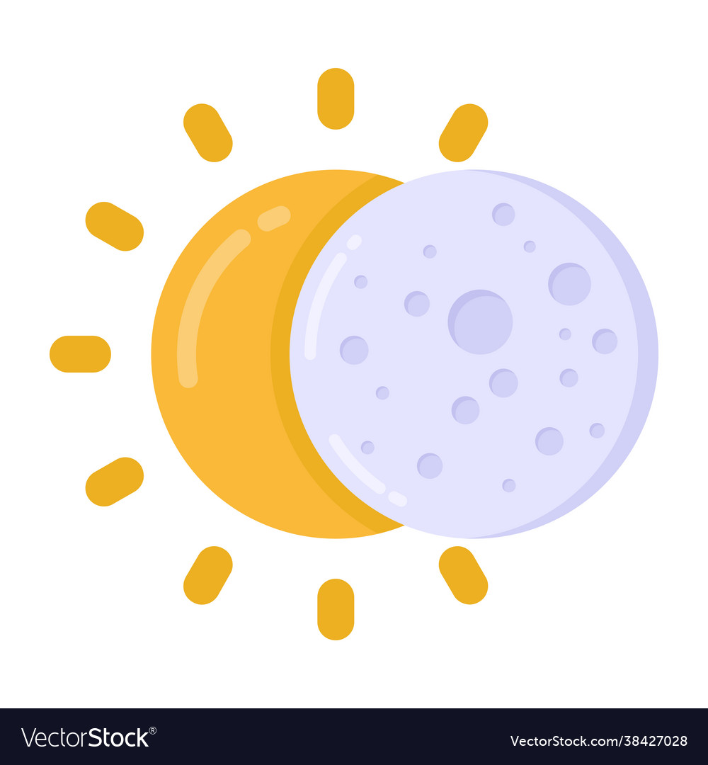 Solar eclipse Royalty Free Vector Image - VectorStock