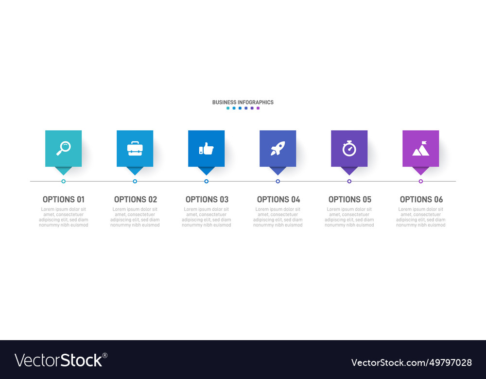 Timeline infographic with infochart modern Vector Image