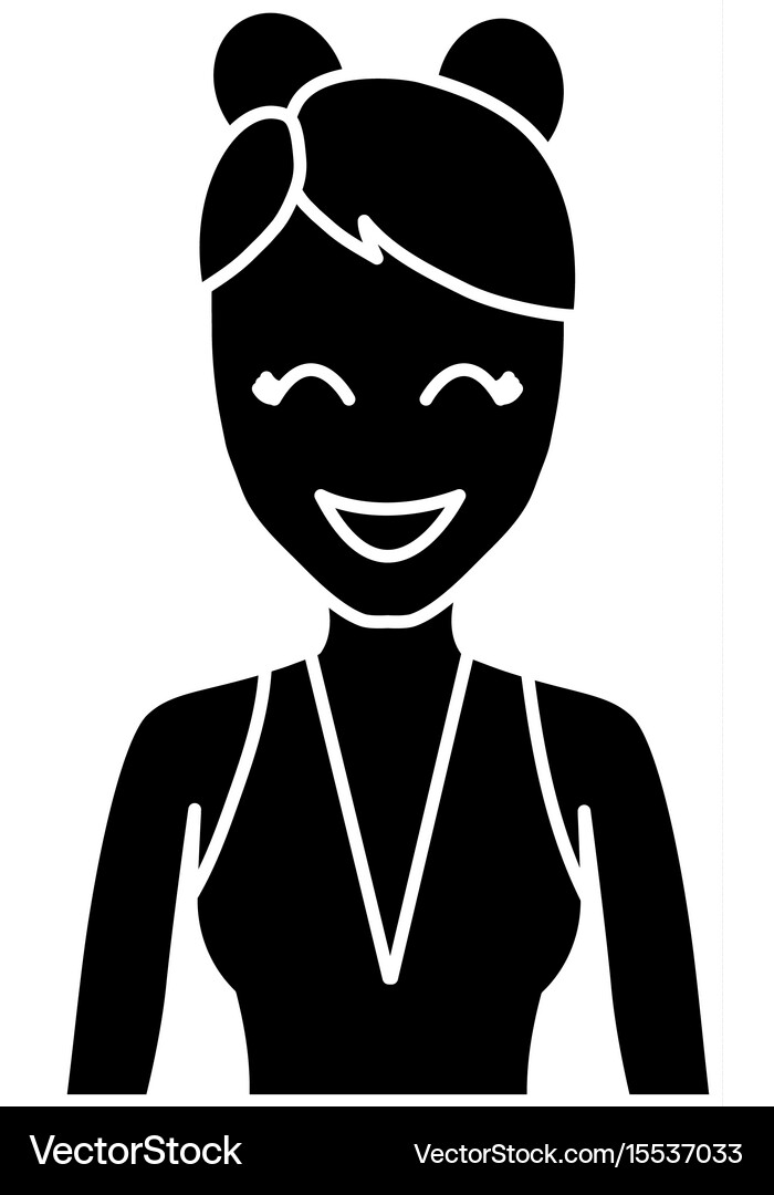 Cartoon woman icon Royalty Free Vector Image - VectorStock