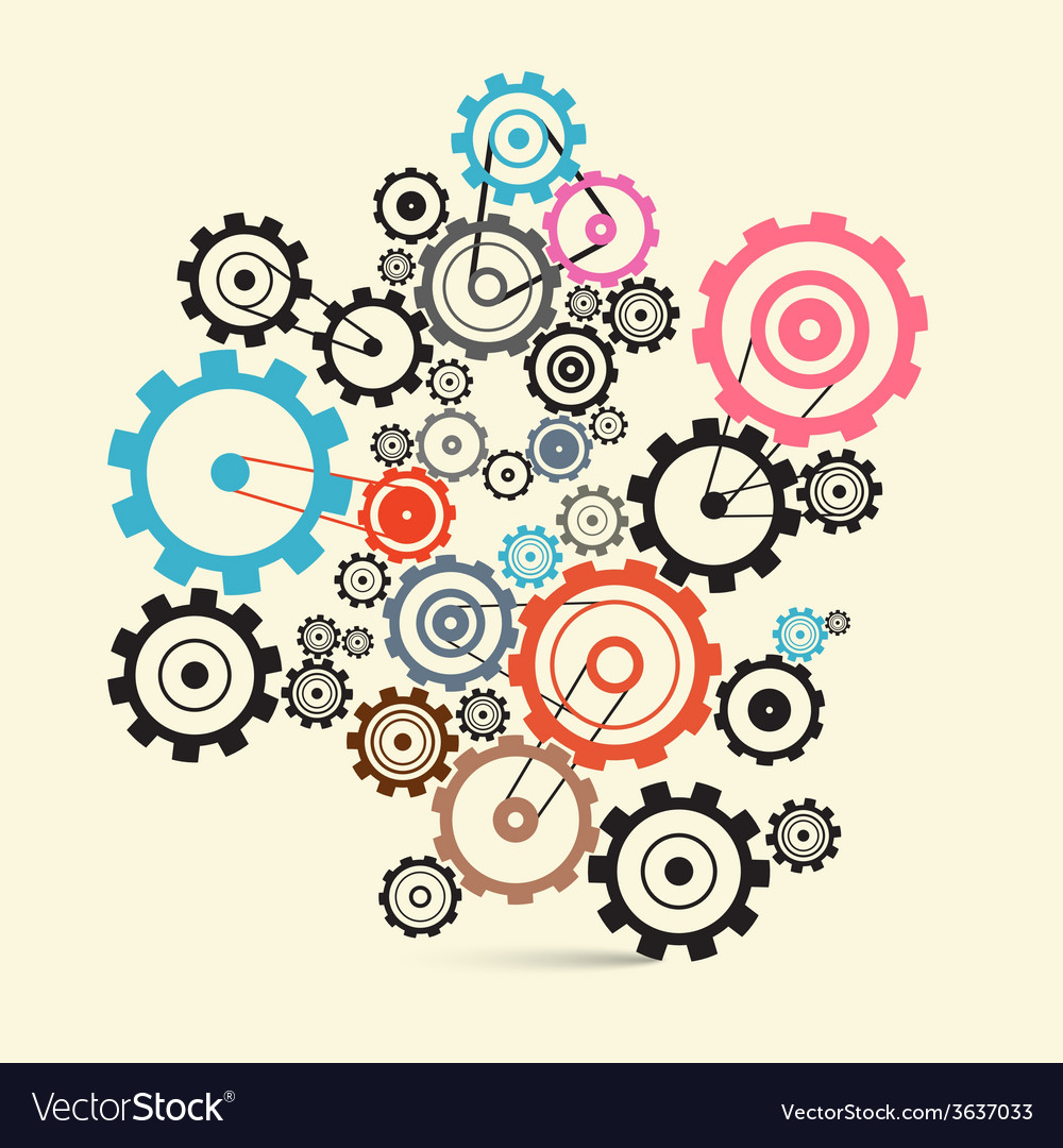 Cogs - gears Royalty Free Vector Image - VectorStock