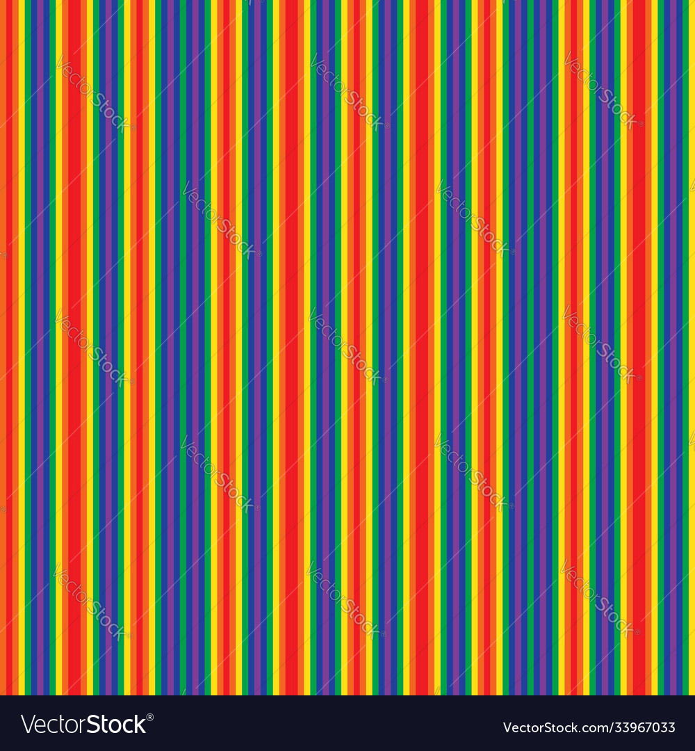 Rainbow stripe seamless pattern background in Vector Image