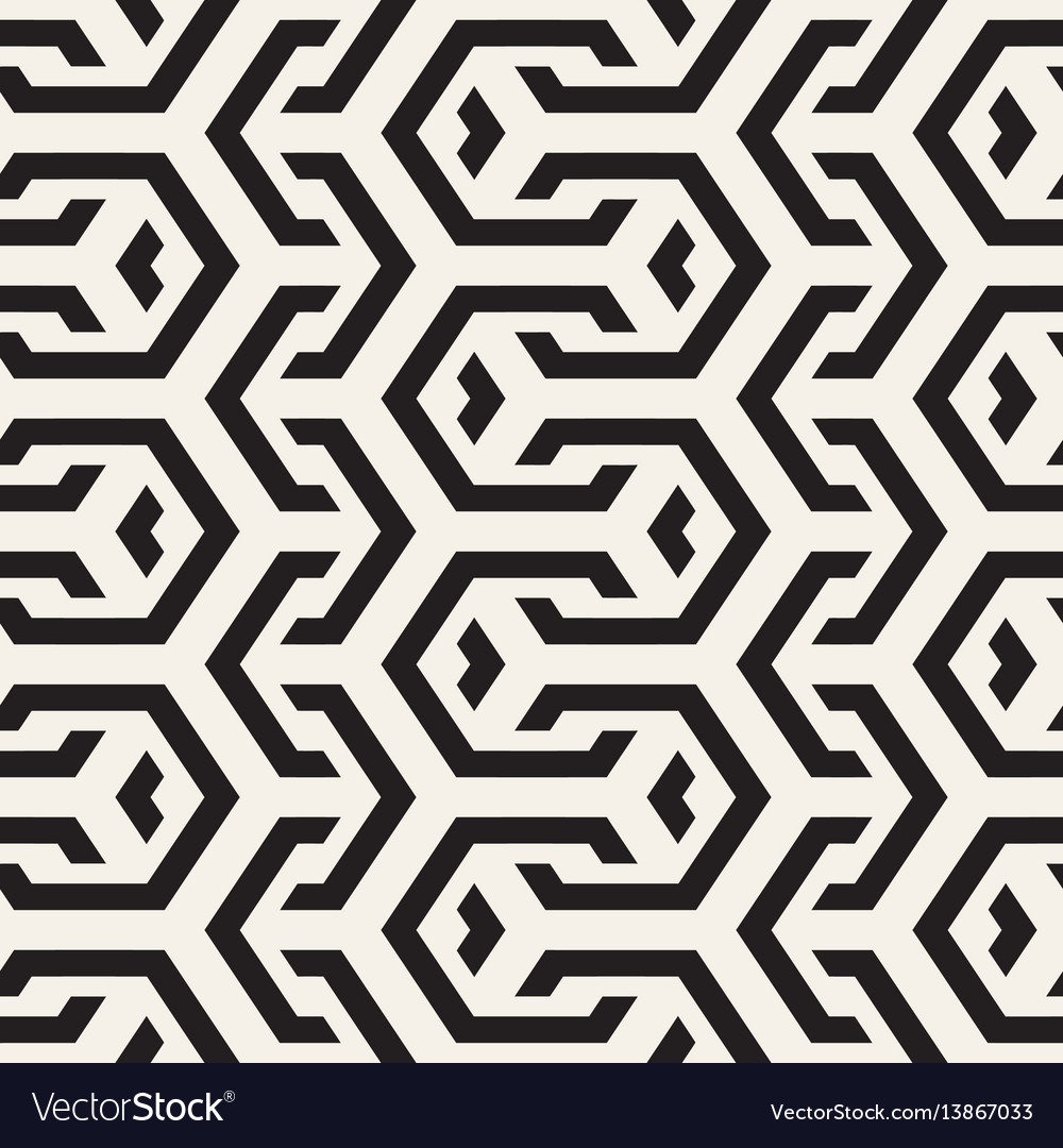 Seamless interlacing lines pattern Royalty Free Vector Image