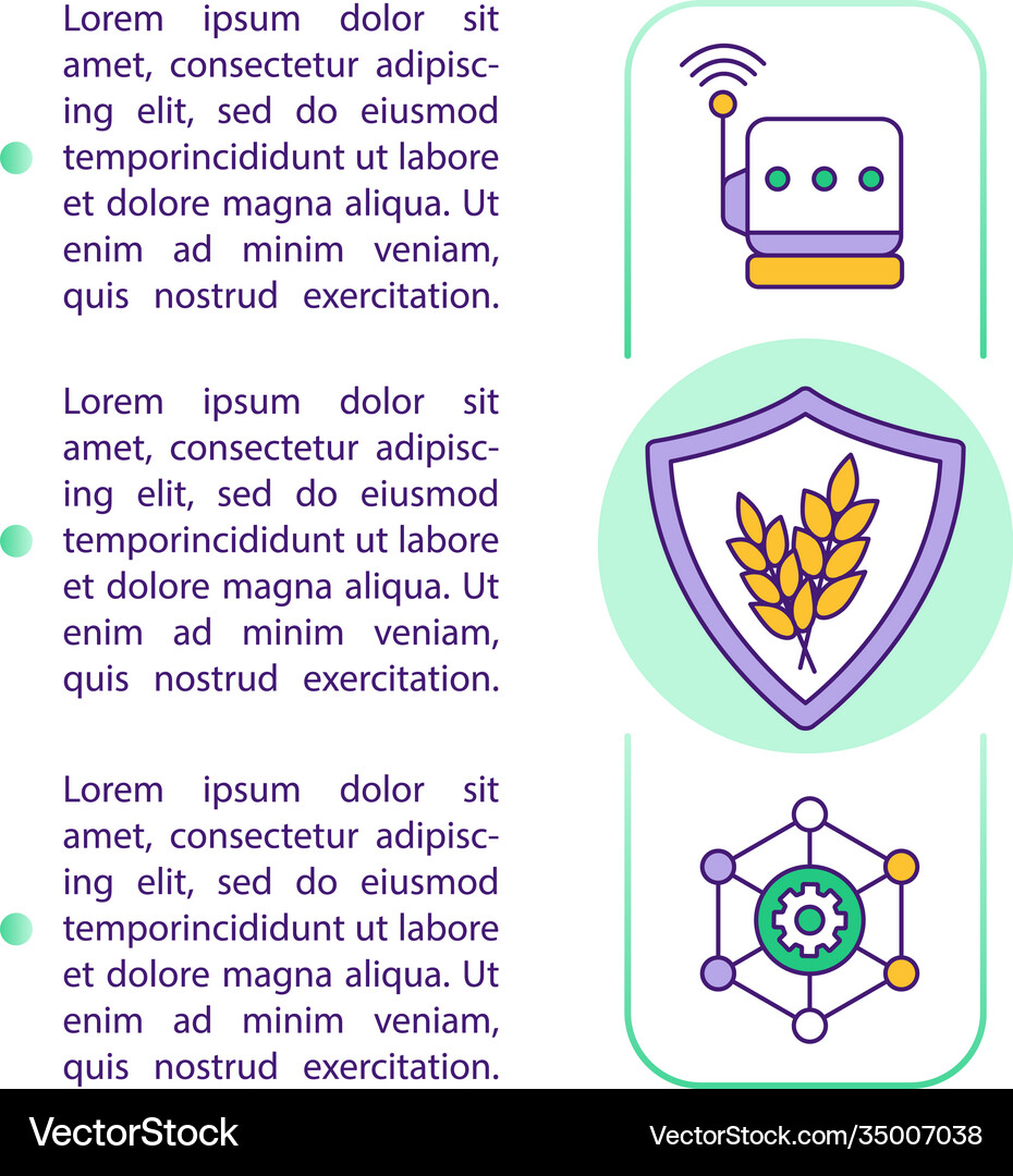Agricultural productivity concept icon with text Vector Image