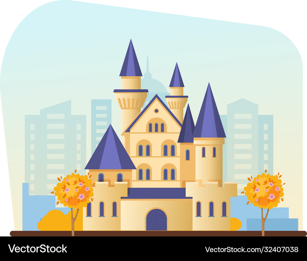 Autumn recreation park game entertainment complex Vector Image