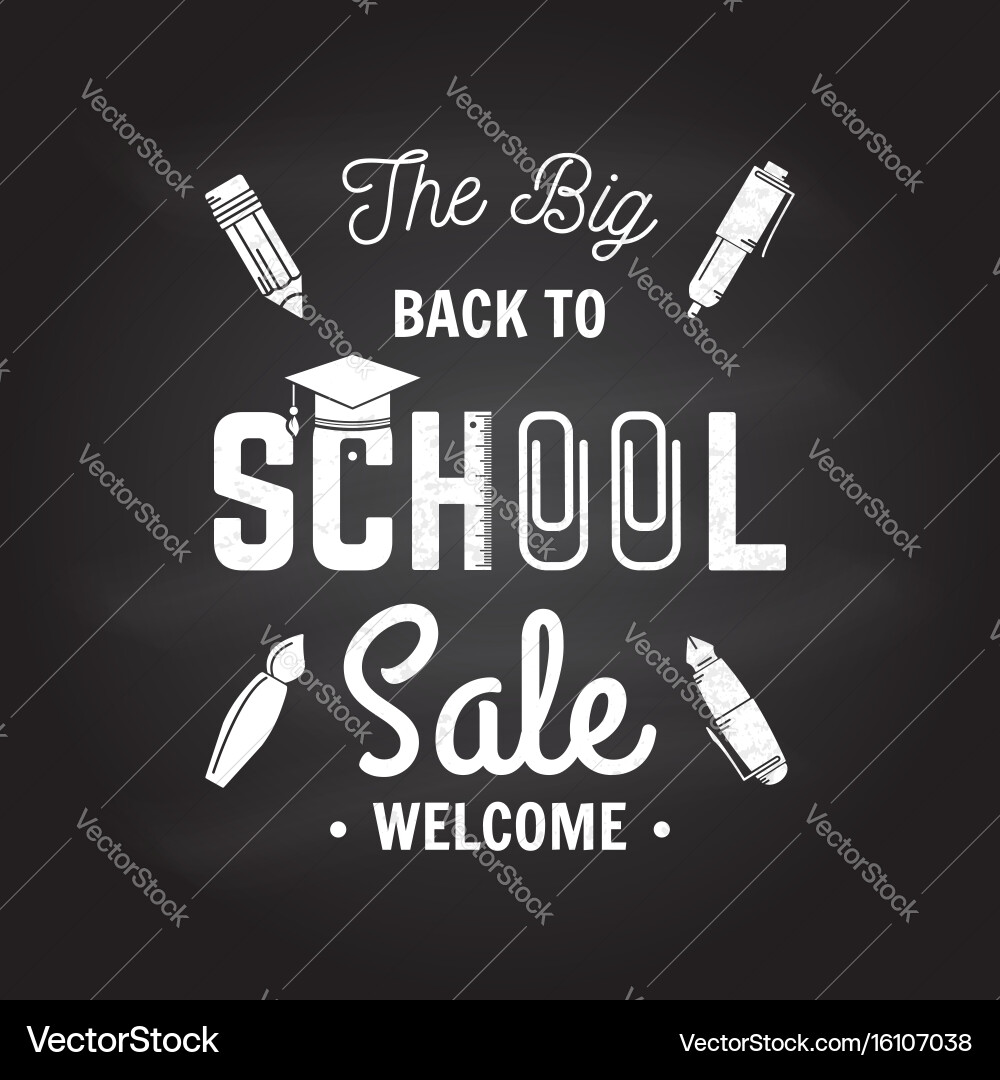 Back to school design on the chalkboard Royalty Free Vector