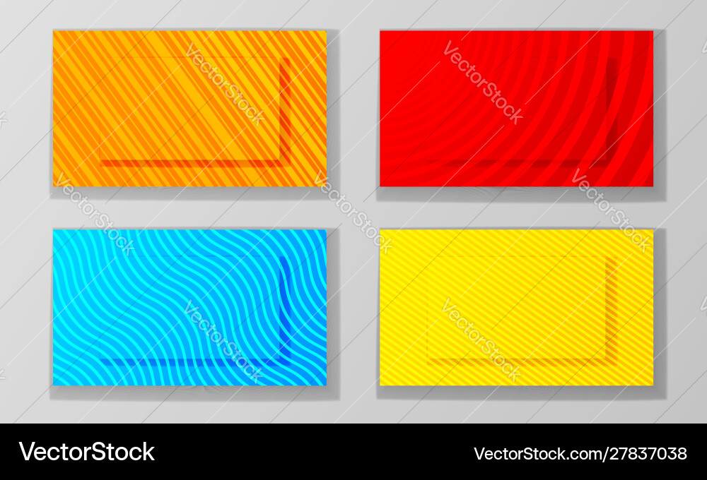 Colorful light web banners set Royalty Free Vector Image
