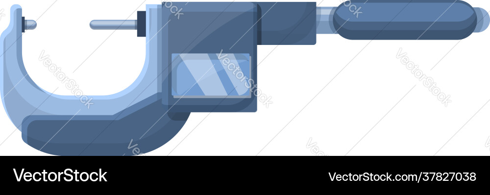Digital micrometer machining icon cartoon style Vector Image