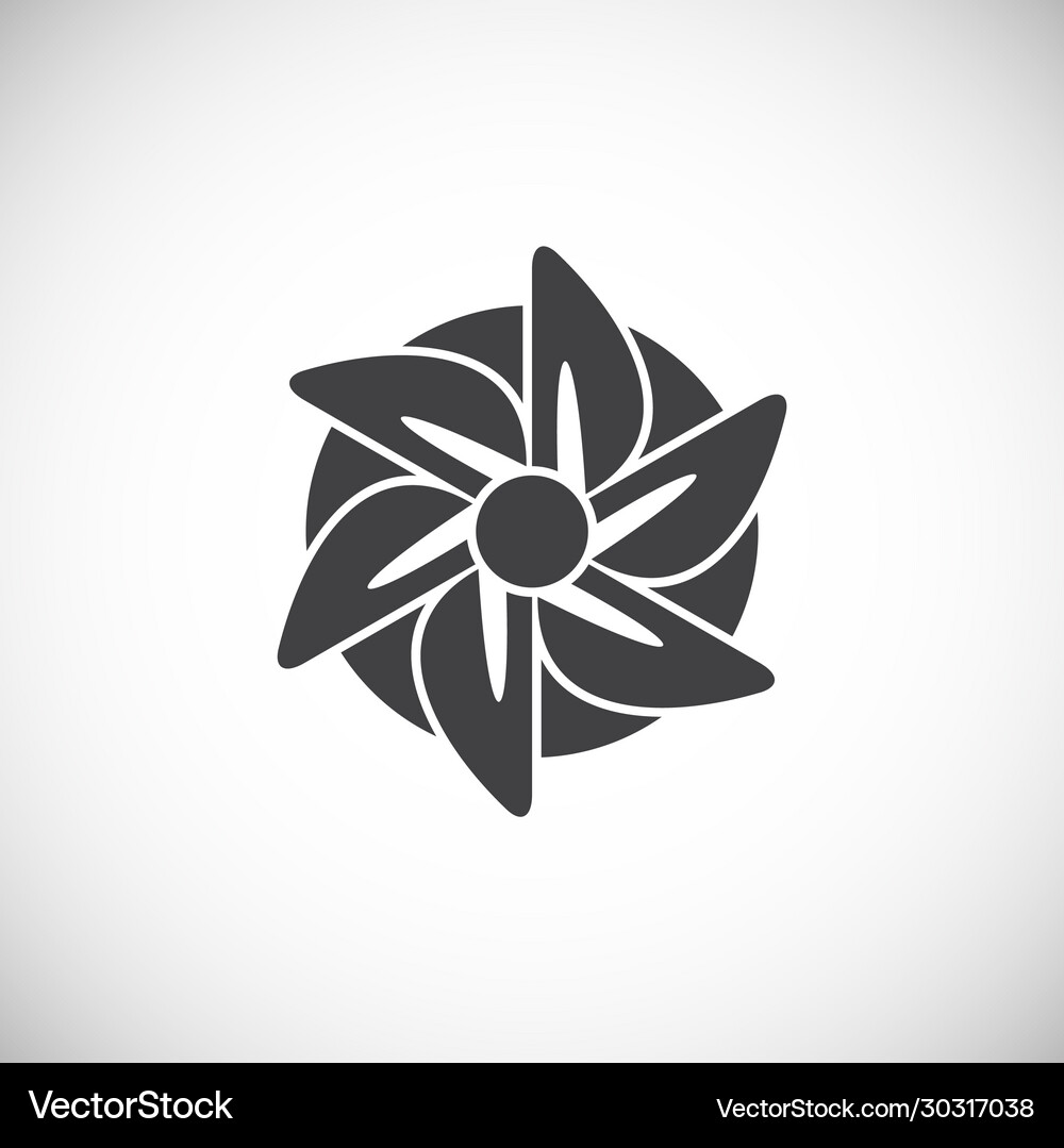 Fan icon on background for graphic and web design Vector Image