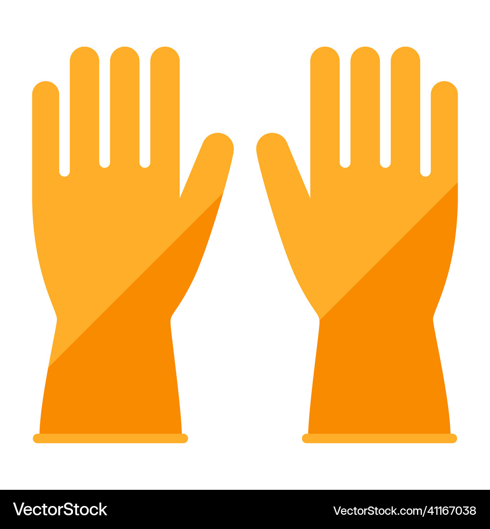 Gloves housekeeping cleaning item Royalty Free Vector Image