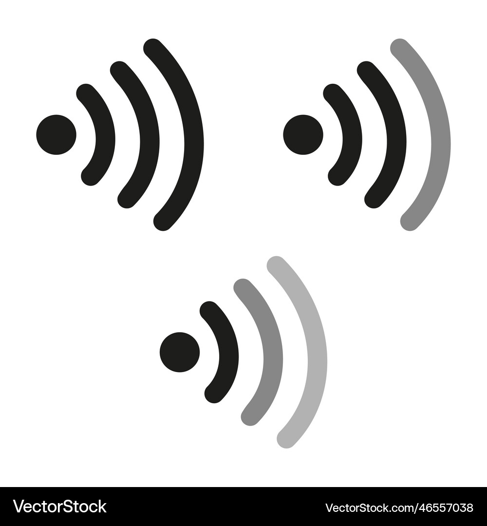 Wifi icons digital data digital technology Vector Image