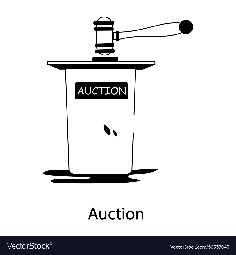 Auction Royalty Free Vector Image - VectorStock