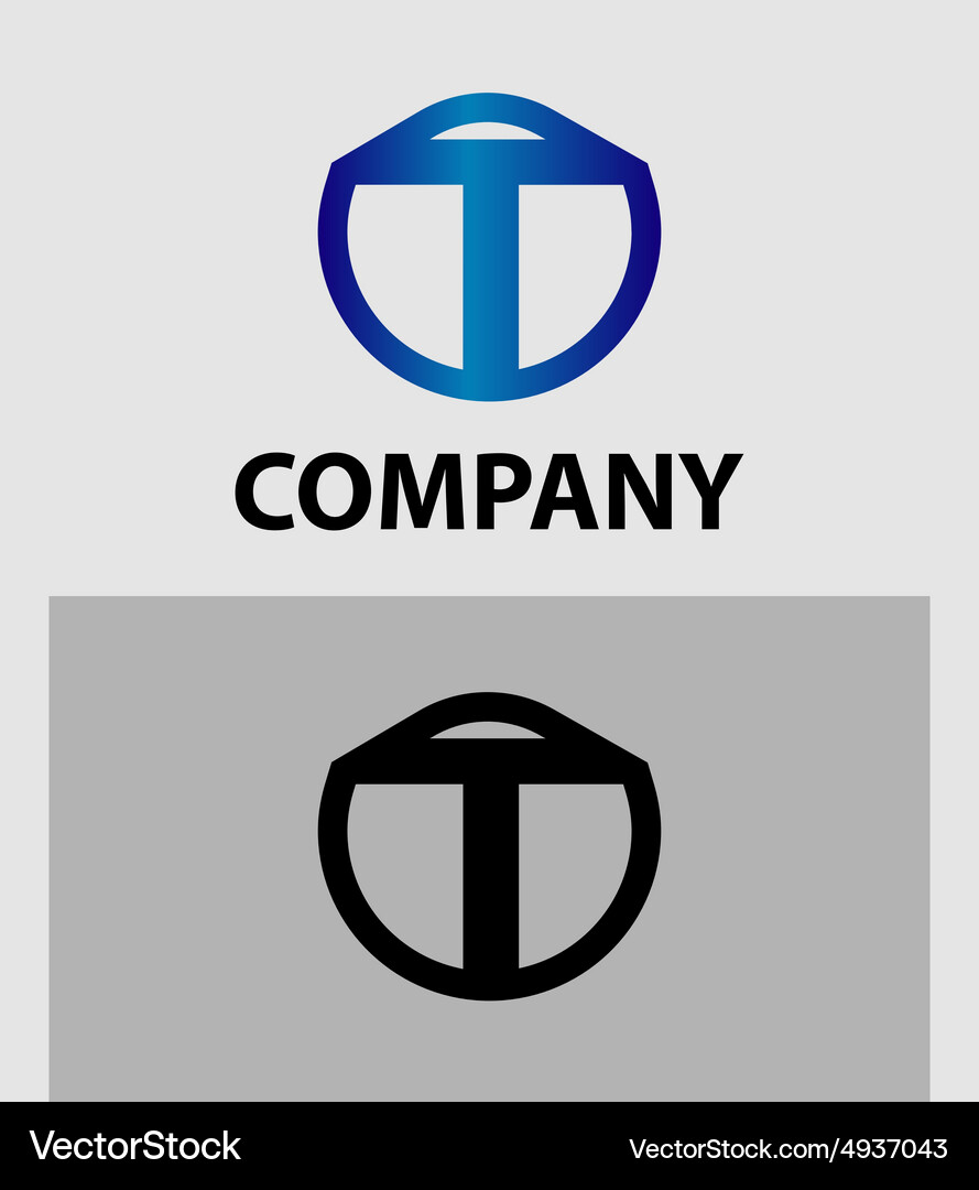 Icon set of letter t Royalty Free Vector Image