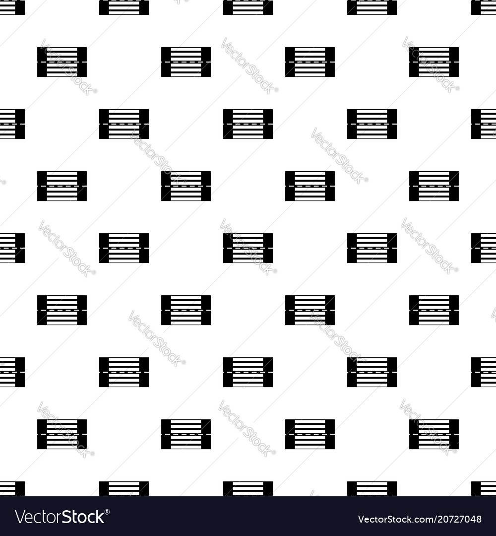 Crosswalk pattern seamless Royalty Free Vector Image