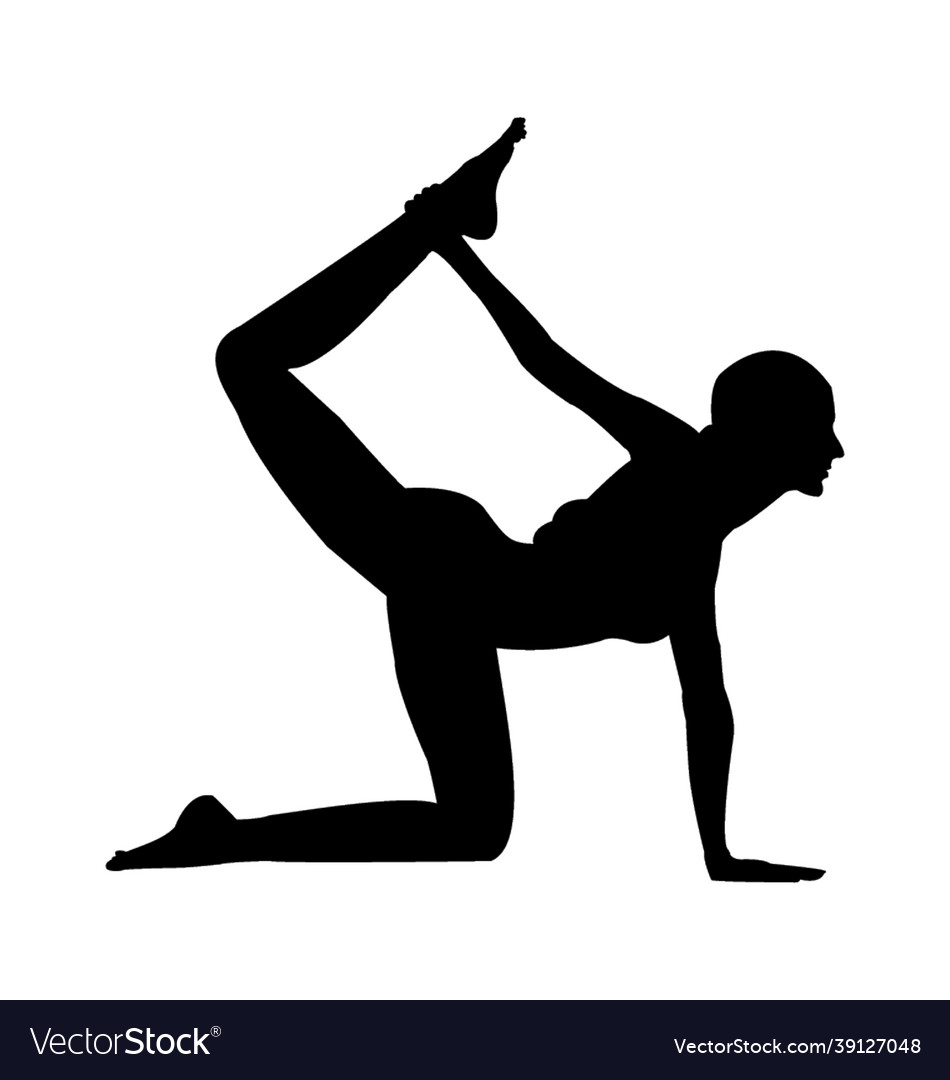 Toe touch pose Royalty Free Vector Image - VectorStock