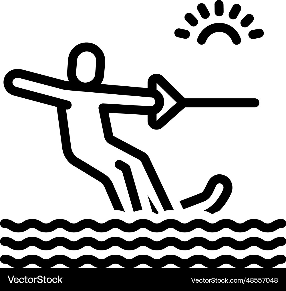 Water sport Royalty Free Vector Image - VectorStock