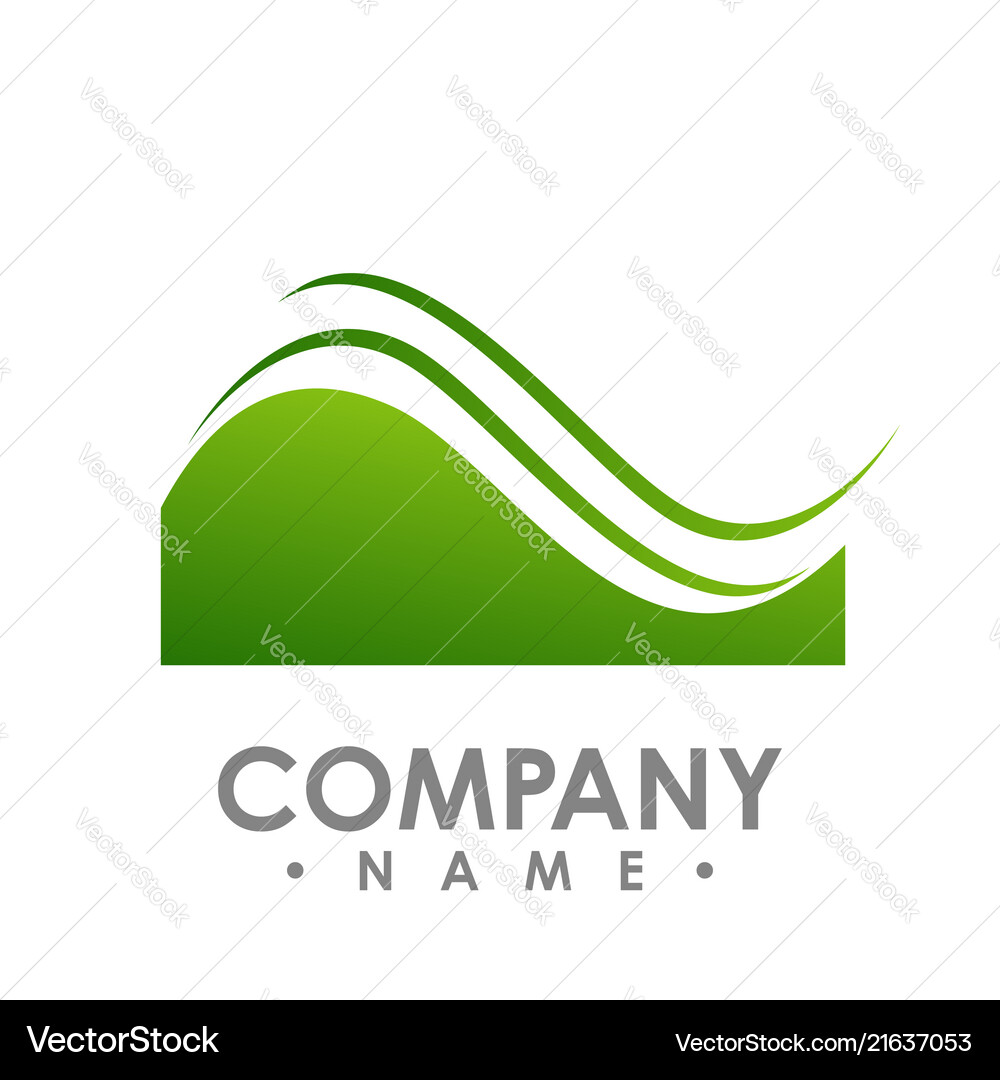Abstract shape logo design Royalty Free Vector Image