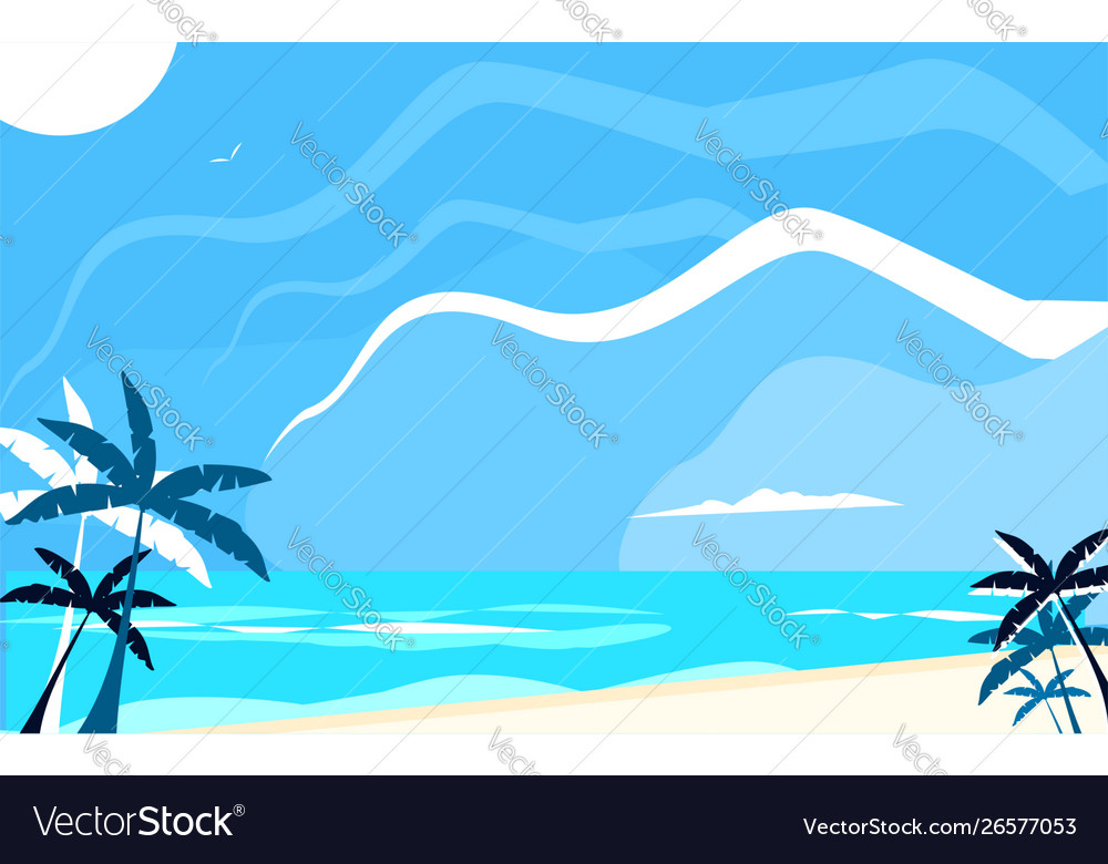 Beach Royalty Free Vector Image - VectorStock