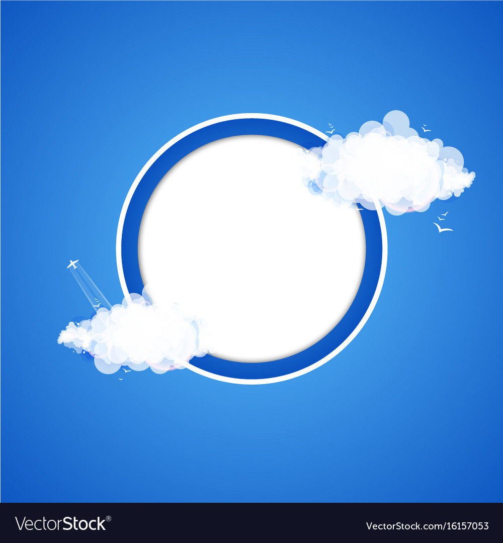 Cloud theme background Royalty Free Vector Image
