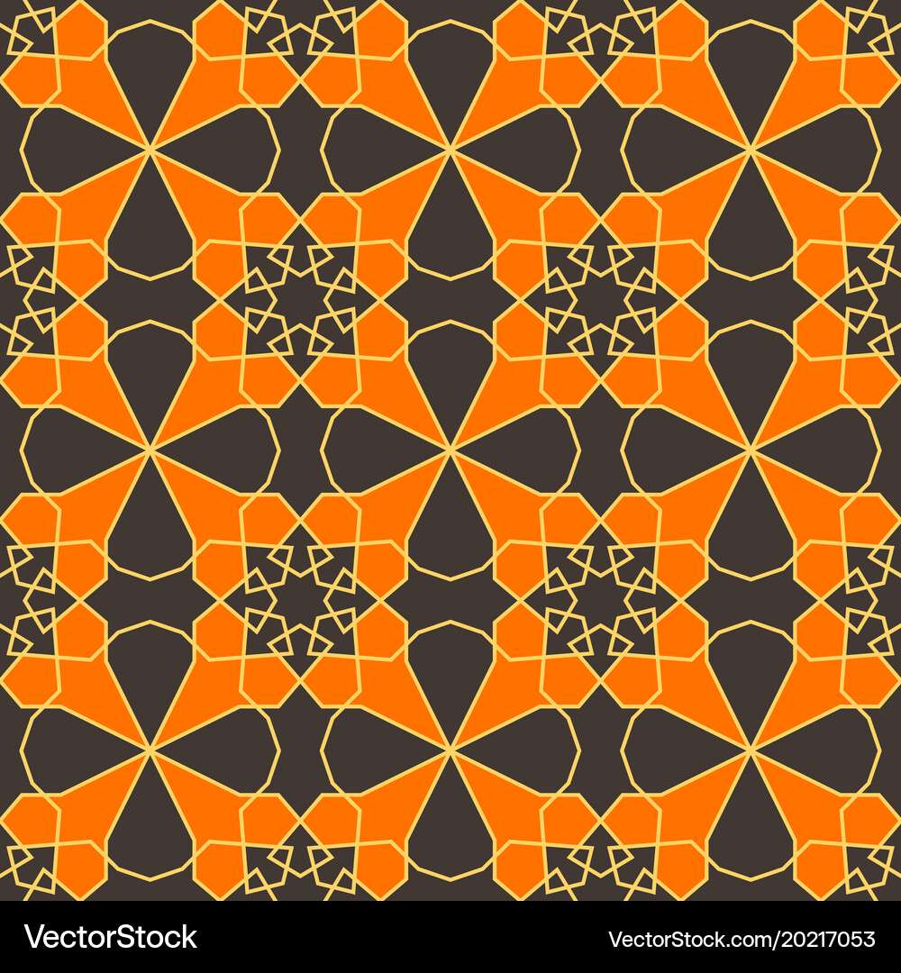 Islamic geometric ornament arabic seamless Vector Image