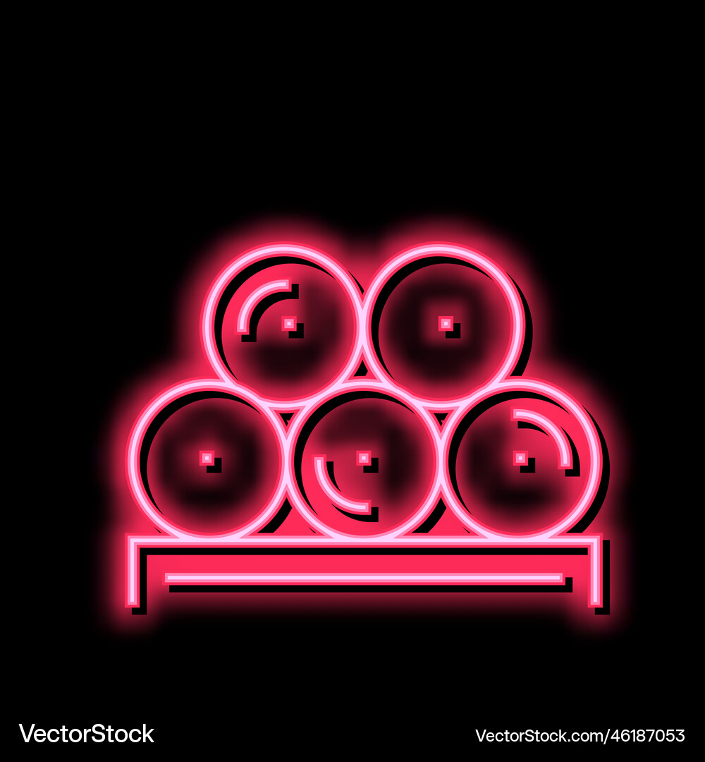 Paper rolls product neon glow icon Royalty Free Vector Image