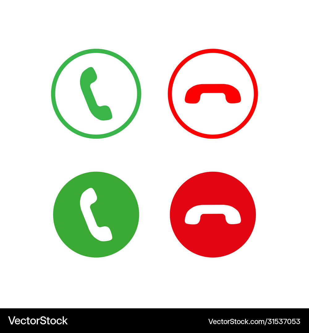 Telefon Anruf Symbol Stil ist flach abgerundet Symbol rot