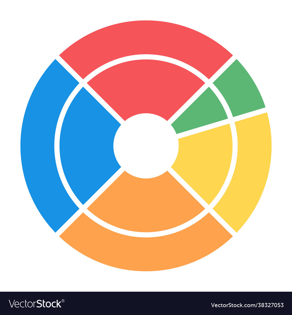Sunburst Diagram Royalty Free Vector Image Vectorstock