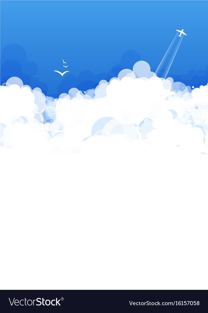 Cloud theme background Royalty Free Vector Image