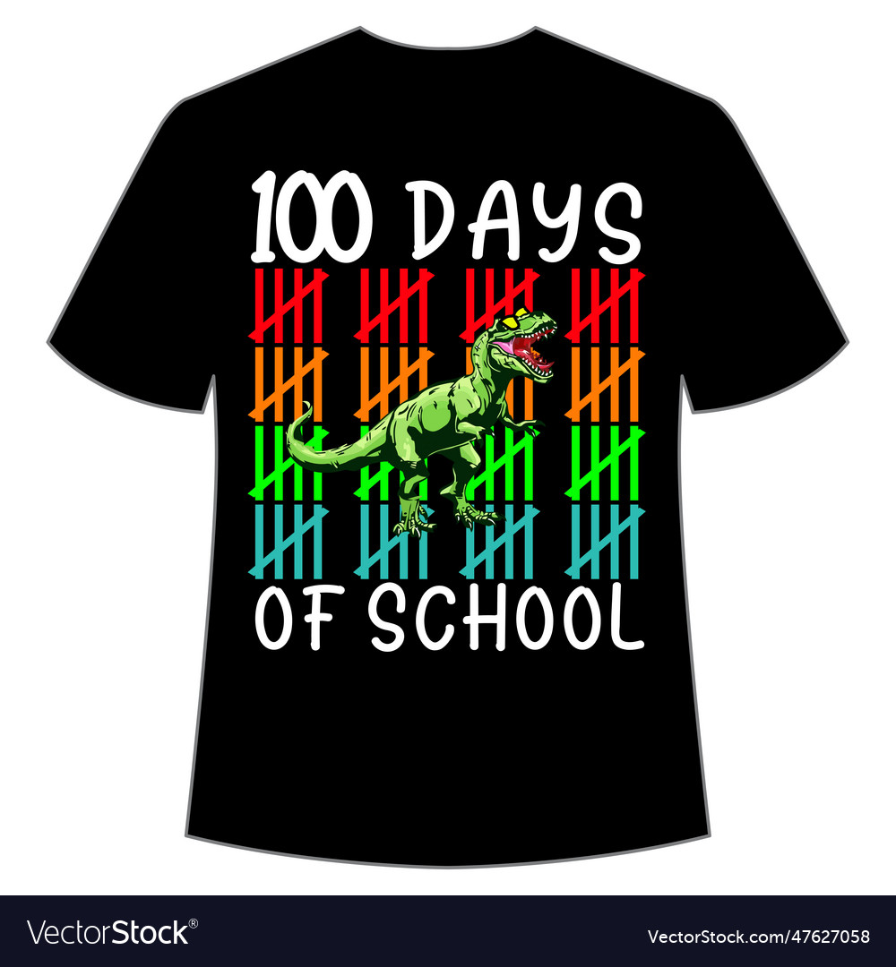 Happy back to school day shirt print template Vector Image