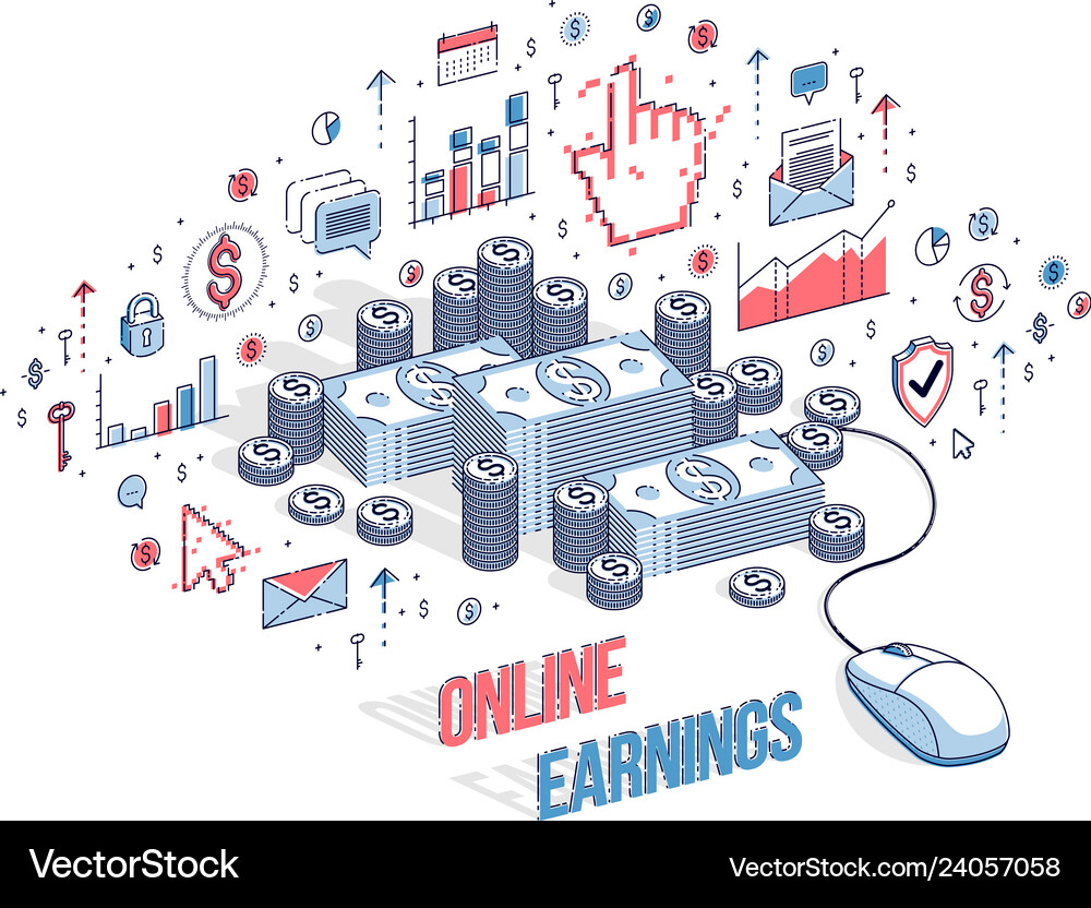 Online finance concept web payments internet Vector Image