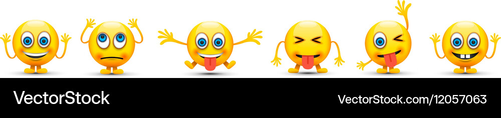 Emoji line Royalty Free Vector Image - VectorStock