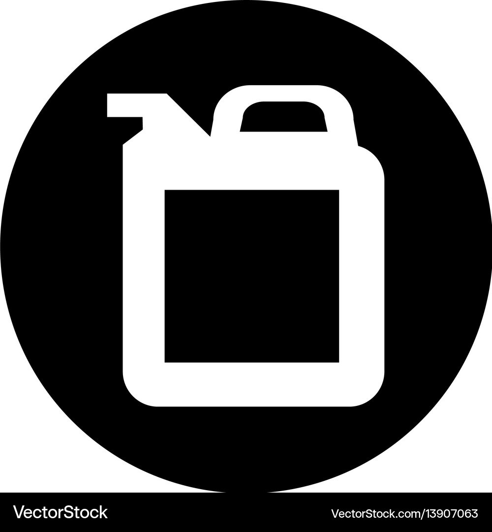 Gallon tank oil icon Royalty Free Vector Image