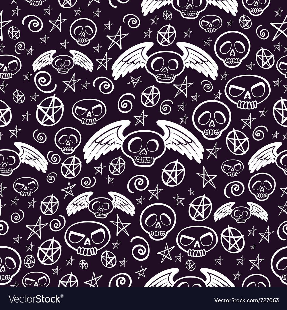 Seamless voodoo pattern Royalty Free Vector Image