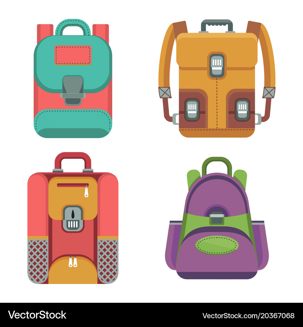 Bags color icons Royalty Free Vector Image - VectorStock