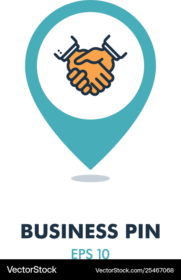 Business Handshake Vertrag Vereinbarung Symbol Vektorbild