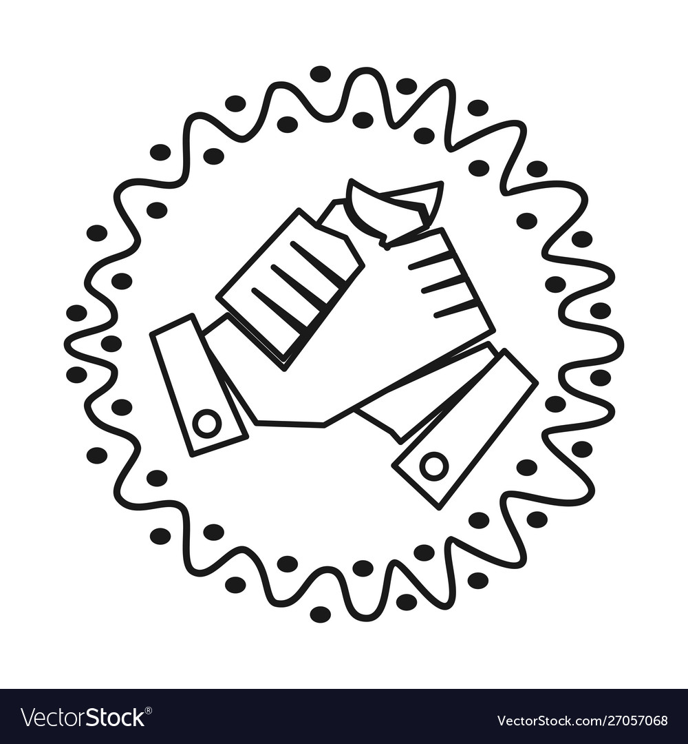 Circle rotation commitment teamwork together Vector Image