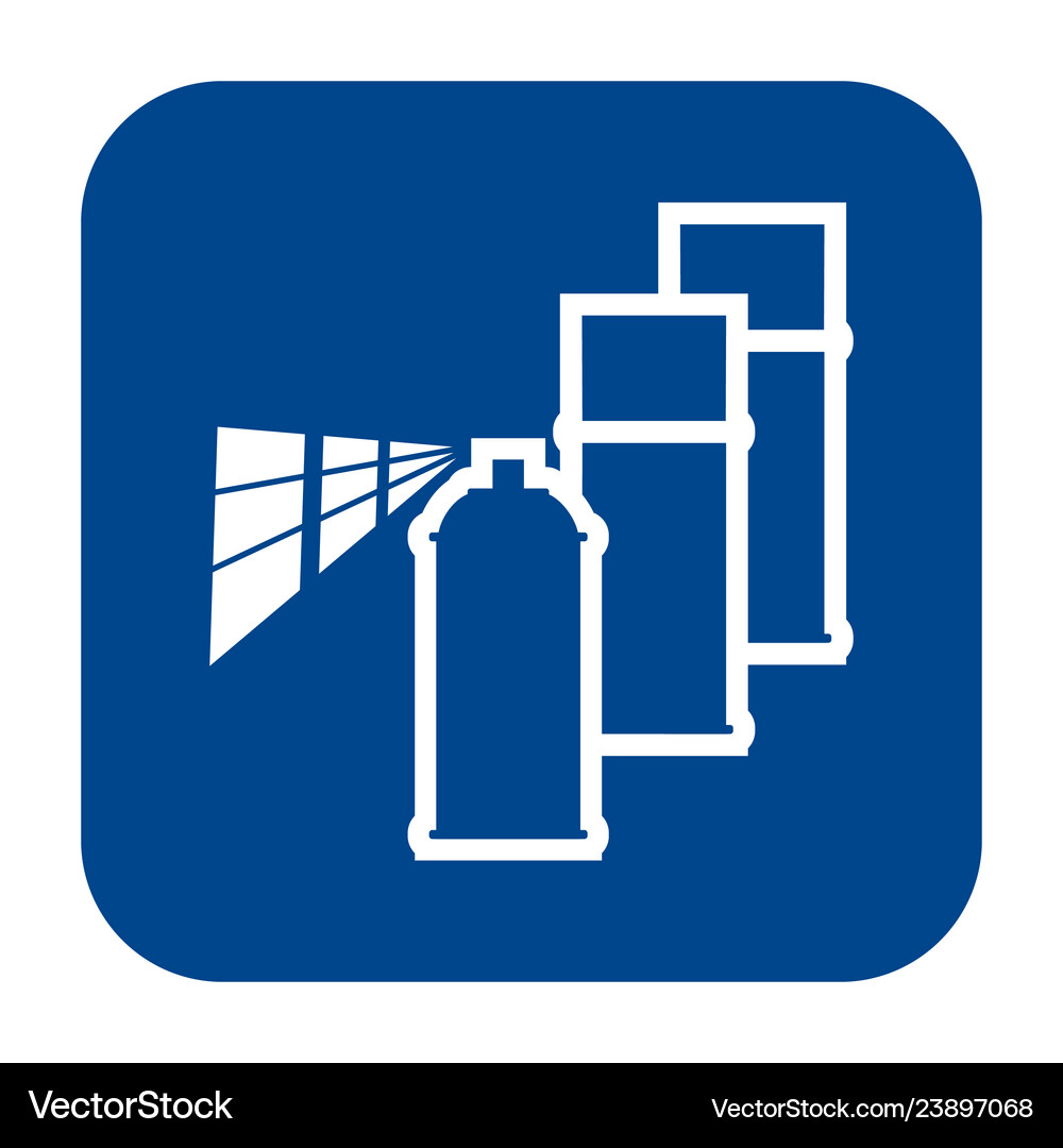 Flat design icon of spray paint Royalty Free Vector Image