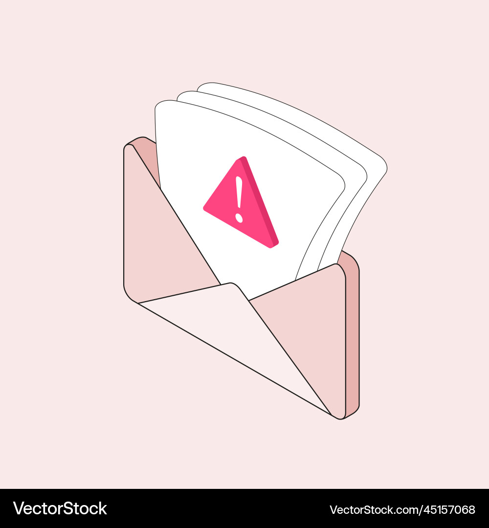 Fraud email concept phishing scam fraudulent Vector Image