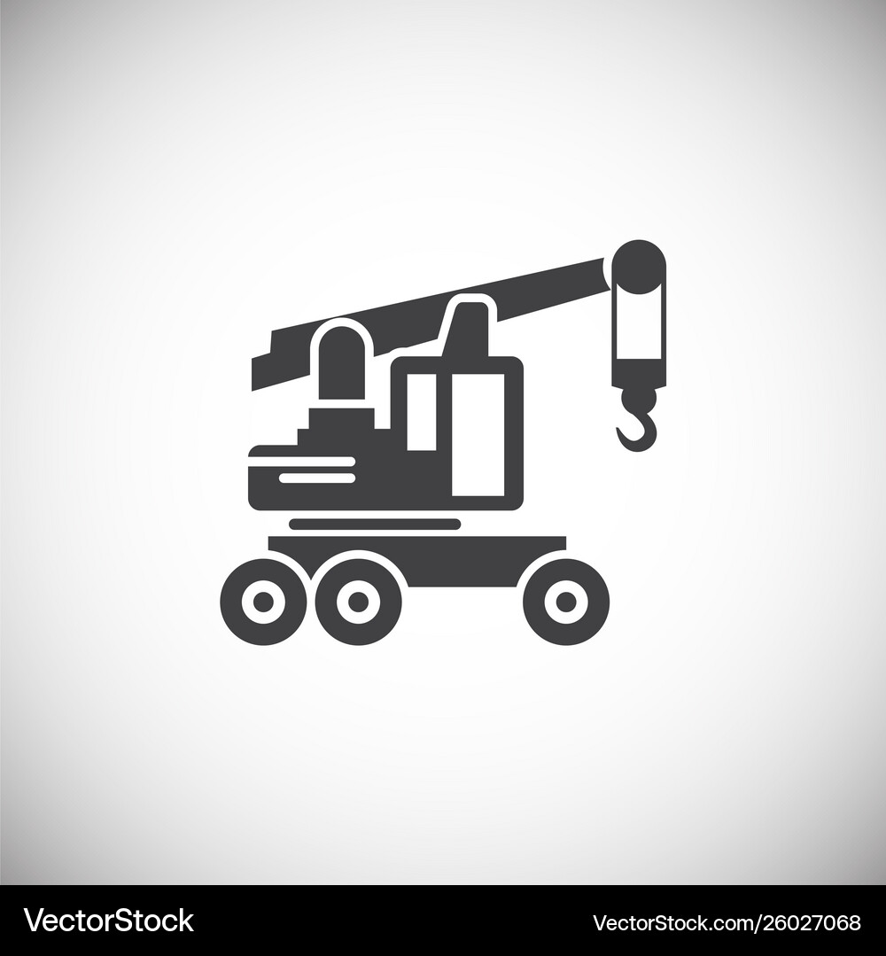 Heavy vehicle related icon on background Vector Image